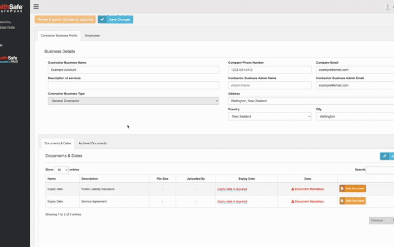 How a Contractor Business Admin can add their business requirements and ...